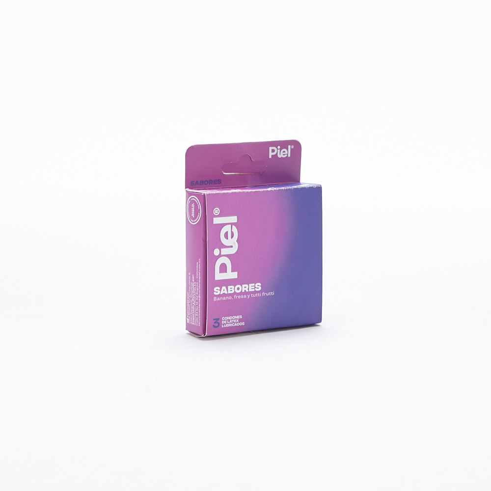 Condones Sabores Piel Caja X 3 Sobres | Cruz Verde