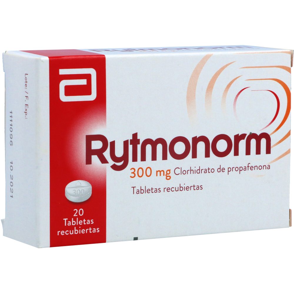 Rytmonorm 300 mg · 20 Tabletas Recubiertas | Cruz Verde