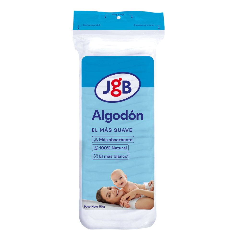 Algodón zigzag Jgb Bolsa X 50Gr | Cruz Verde