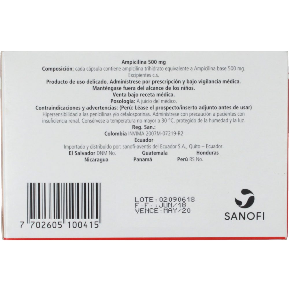Ampicilina Genfar 500Mg Blister X 10 Cápsulas | Los expertos en ahorro ...