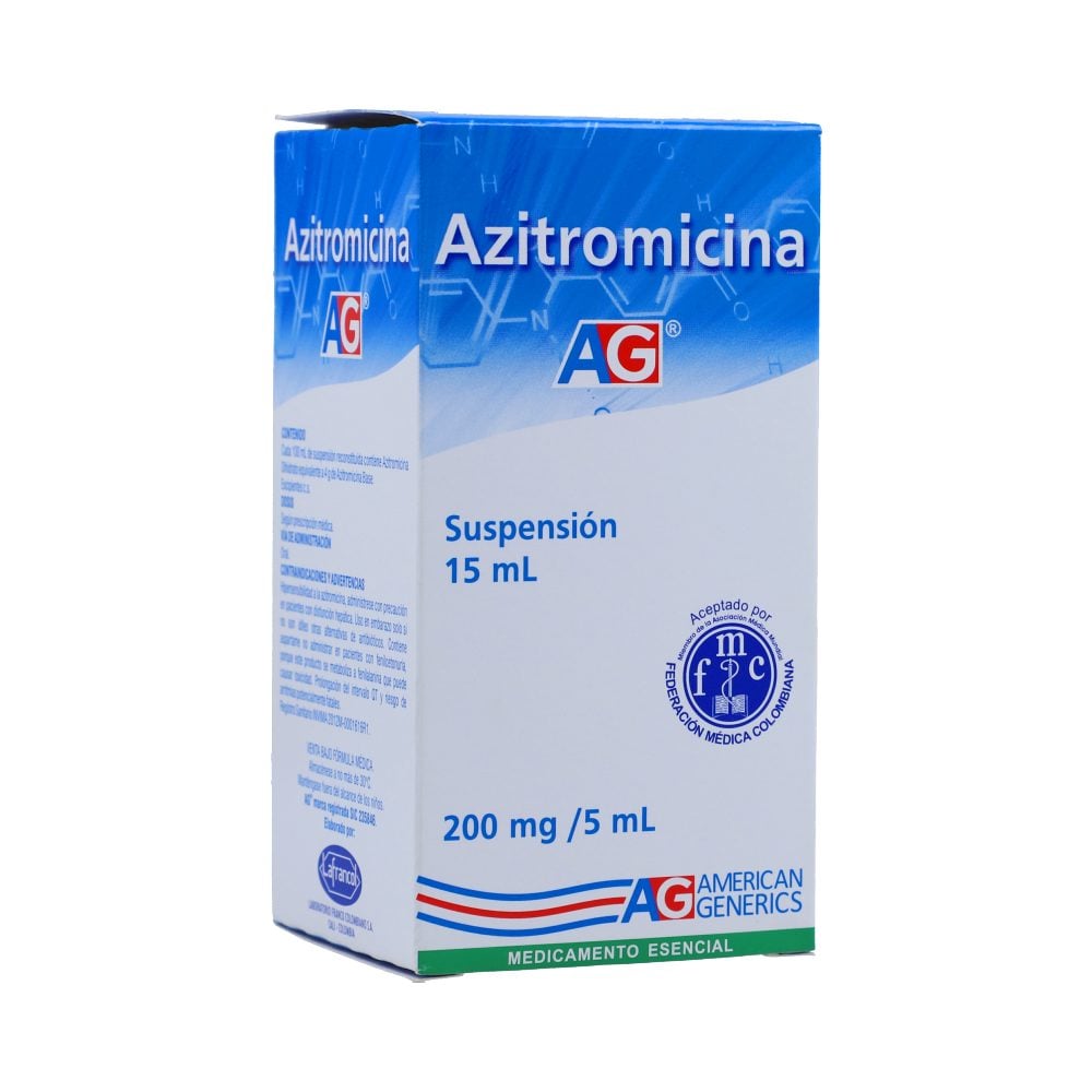 Azitromicina Polvo Suspensión Oral 200Mg/5Ml(4%) Frasco X 15mL | Los expertos en ahorro Cruz ...