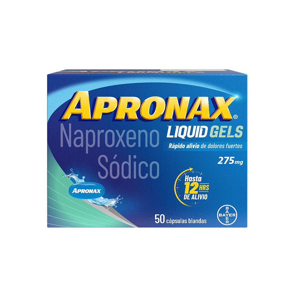Apronax Liquid Gel 275 mg Cápsulas Blandas Blister x 10 cápsulas