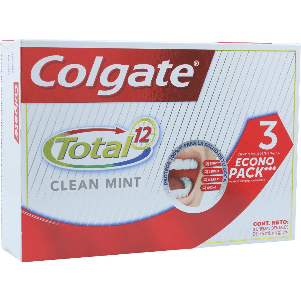 Crema Dental Total 2 Clean Mint Econo Pack Paquete X 3 Tubos X 75mL ...