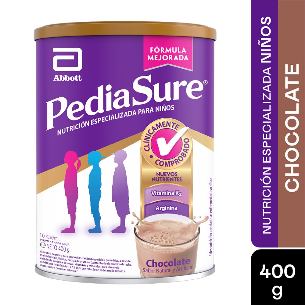 Pediasure Polvo Tarro X 400Gr Chocolate | Cruz Verde
