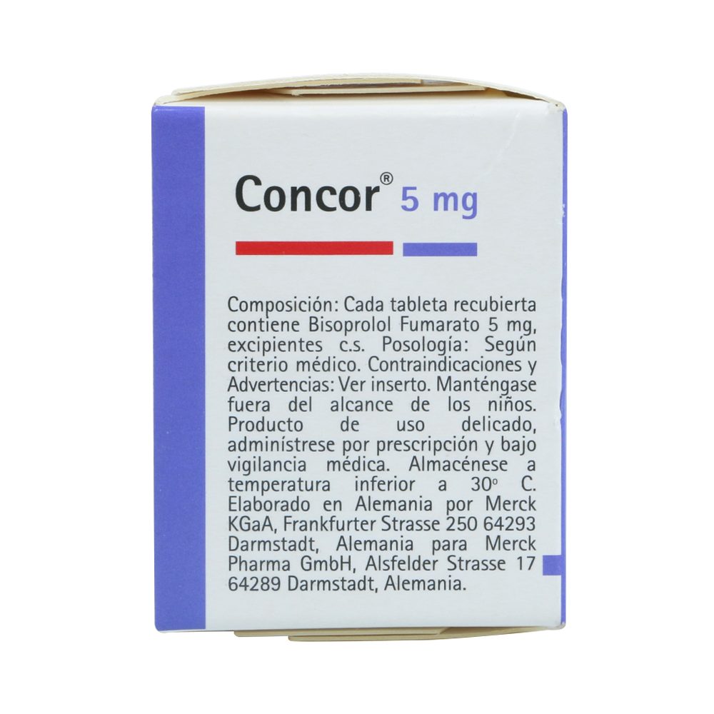 Concor Tabletas Recubiertas 5Mg Frasco X 30 | Los expertos en ahorro Cruz Verde Colombia
