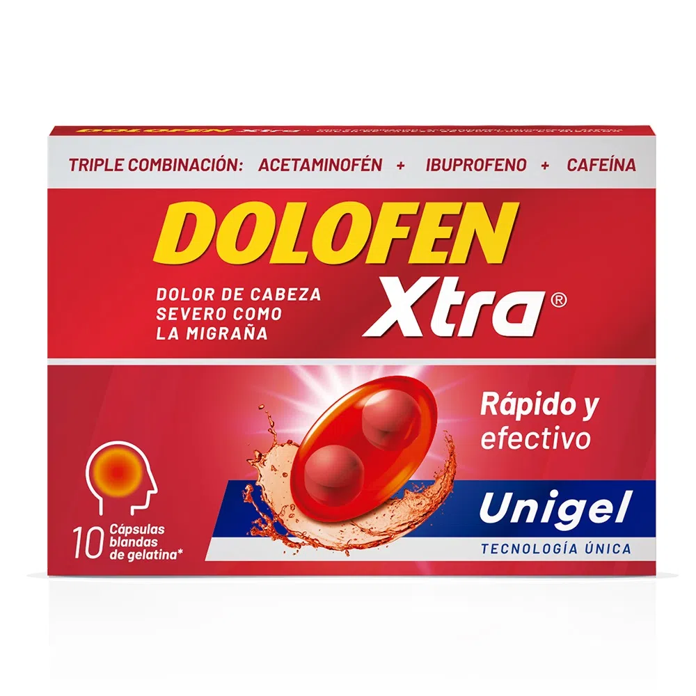 Dolofen Xtra (250+65+400)Mg Cápsulas Blandas Caja X 10 | Cruz Verde