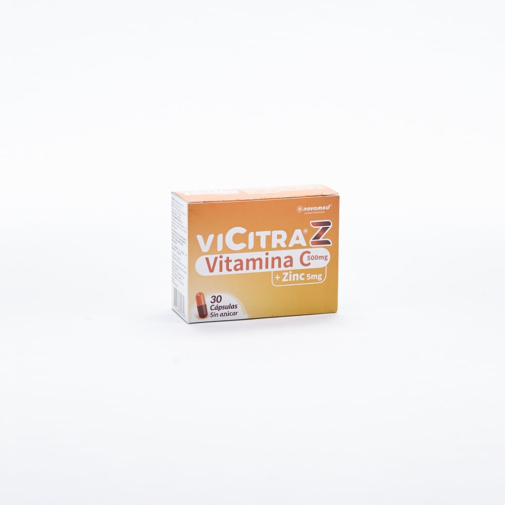 Vitamina C + Zinc Vicitra Z Sin Azucar 500Mg+5Mg Caja X 30 | Los ...
