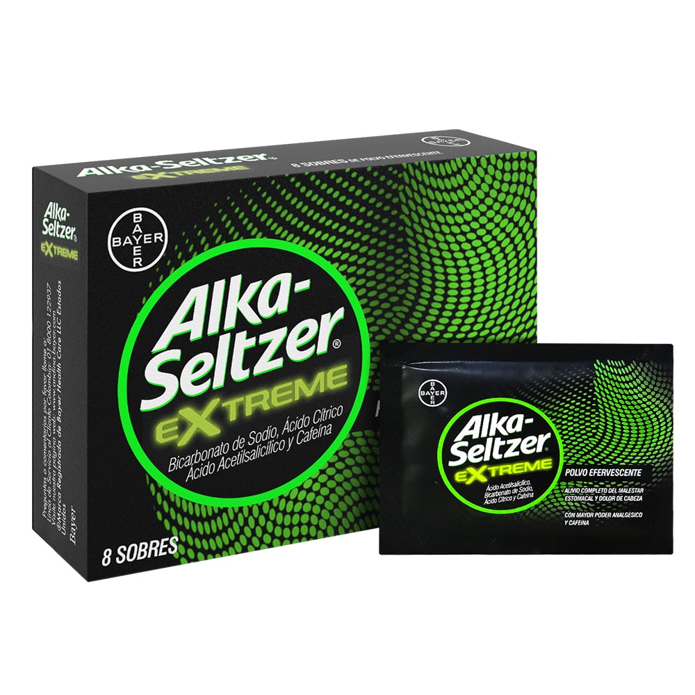 Alka-seltzer Extreme Polvo Efervescente Caja x 8 Sobres | Cruz Verde