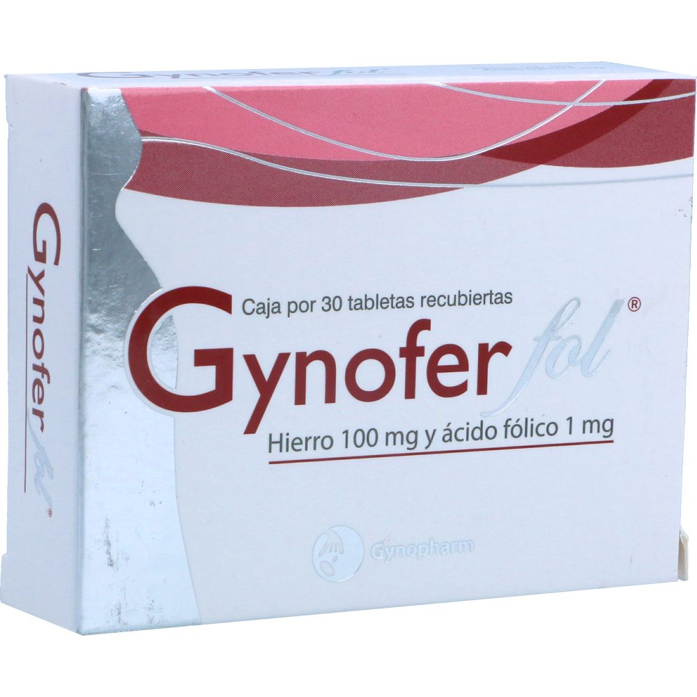 Gynofer Fol (100+1)Mg Caja X 30 Tabletas Recubiertas | Cruz Verde