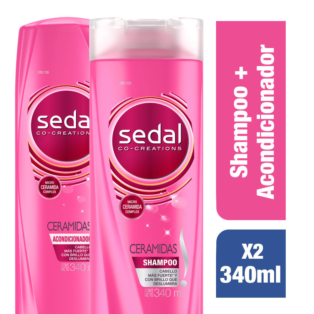 Promo Shampoo +Acondicionador Sedal Ceramidas Paquete X 2Frascos X 340 ...