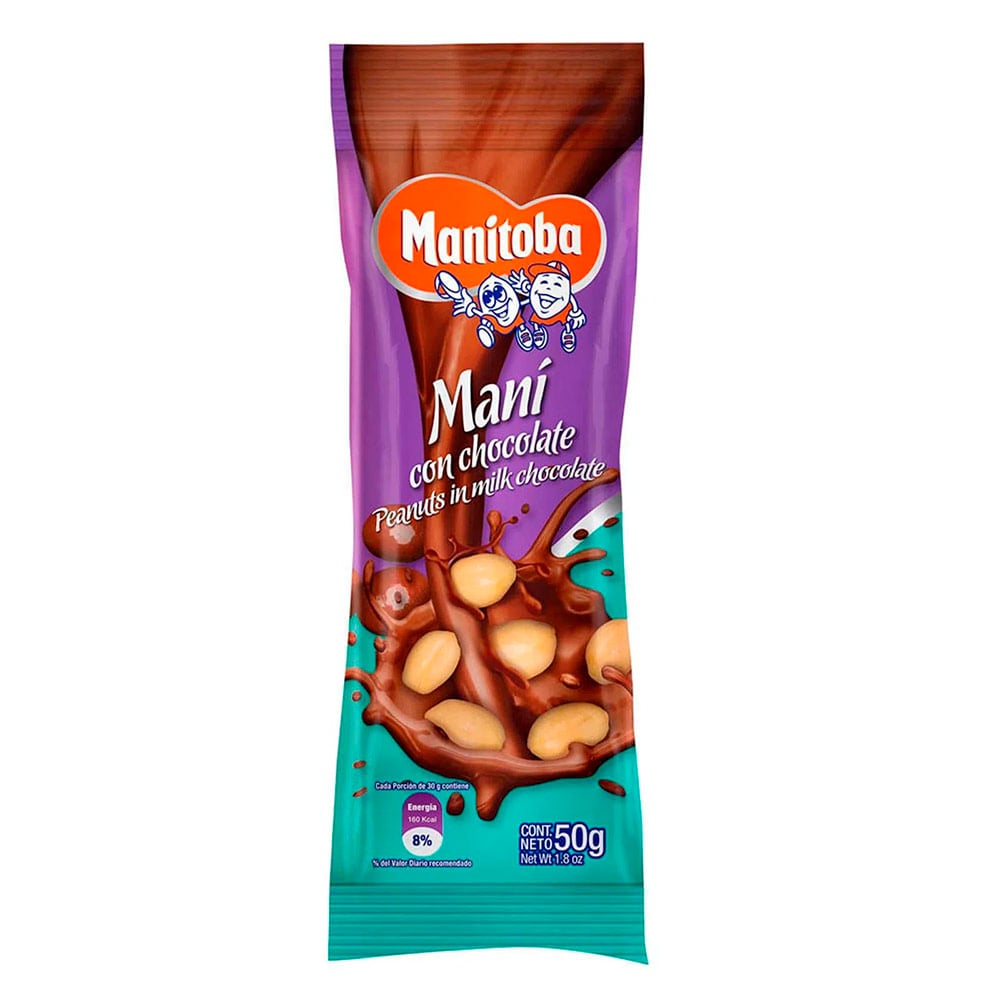 Mani Recubierto Con Chocolate Manitoba Paquete X 50Gr | Cruz Verde