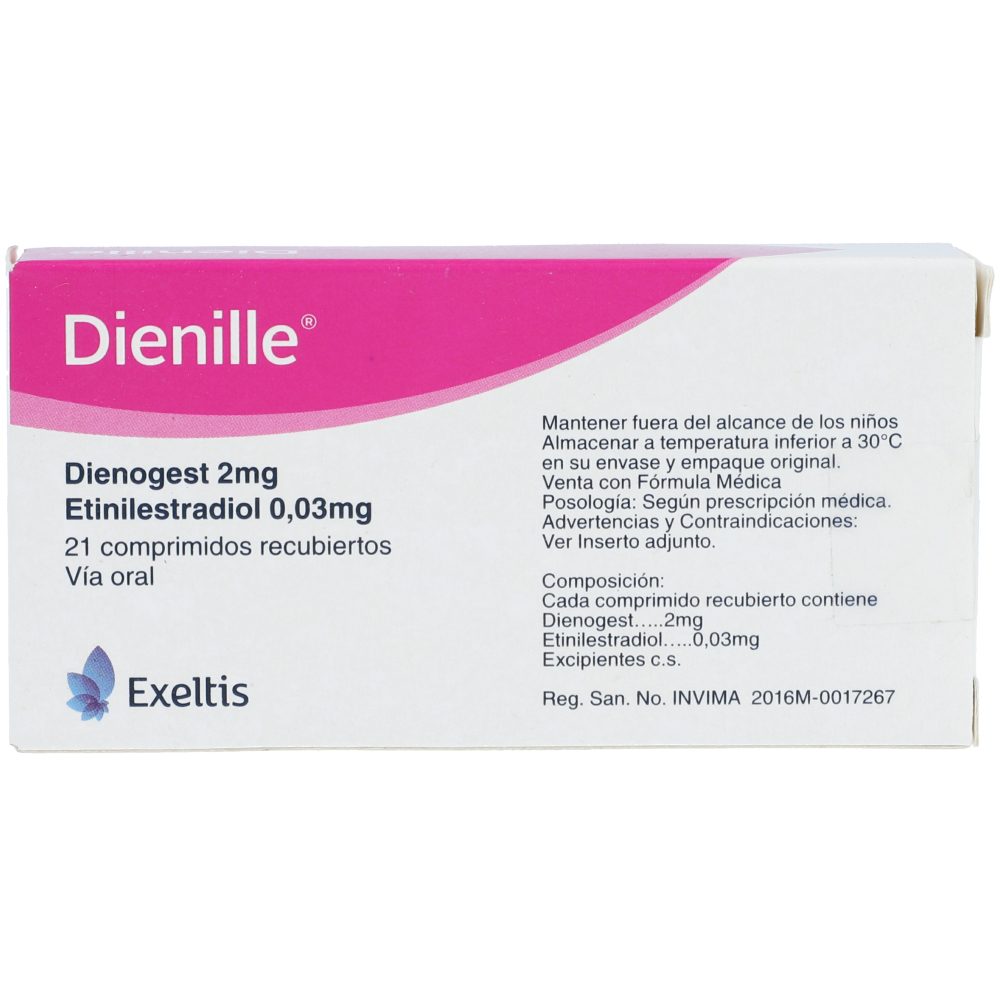 Dienille Tabletas Recubiertas (2+0.3)Mg Caja X 21 | Los expertos en ...