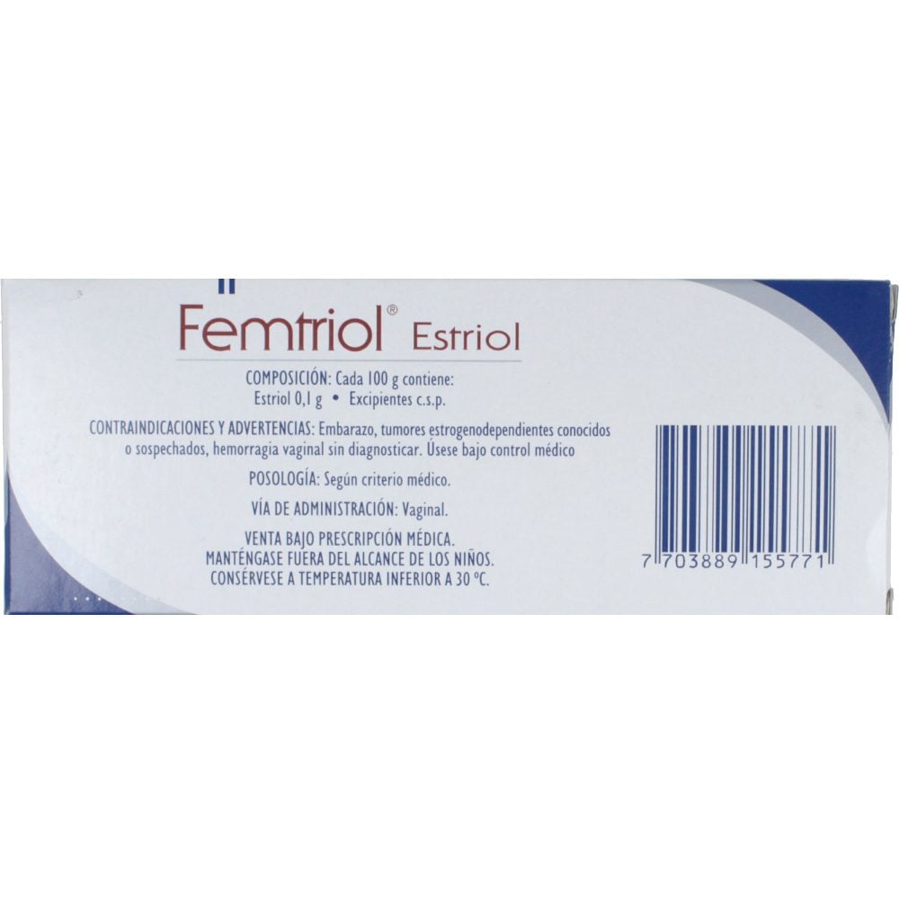 Femtriol 0.1% Crema Vaginal Tubo X 20 Gr | Los expertos en ahorro Cruz ...