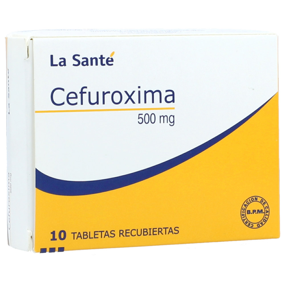 Cefuroxima 500Mg Tableta Recubierta Caja X 10 La Santé | Los expertos ...