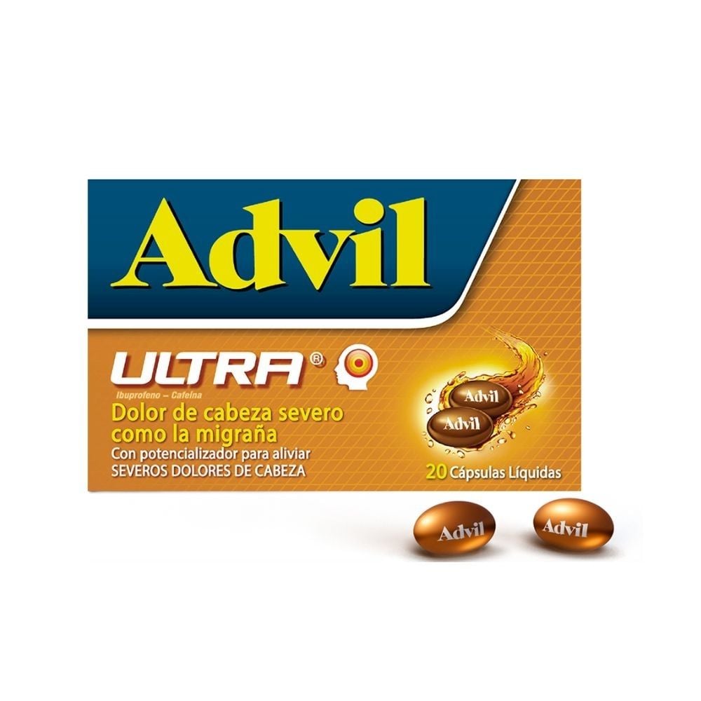Advil Ultra 200Mg+65Mg X 20 Cápsulas Liquidas | Cruz Verde