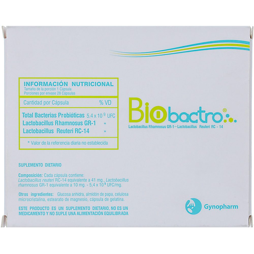 Biobactro Cápsula Caja X 28 | Los expertos en ahorro Cruz Verde Colombia