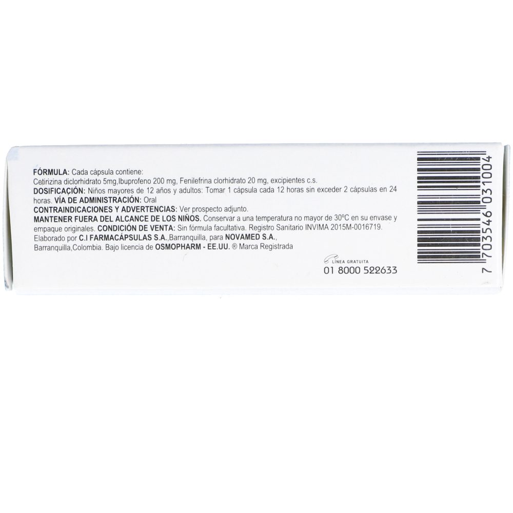 Congestex Caja X 10 Cápsulas | Los expertos en ahorro Cruz Verde Colombia