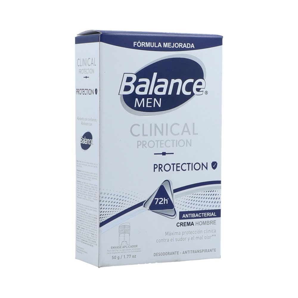 Desodorante Hombre Balance Frasco X 50 G Clinical Protección | Los ...