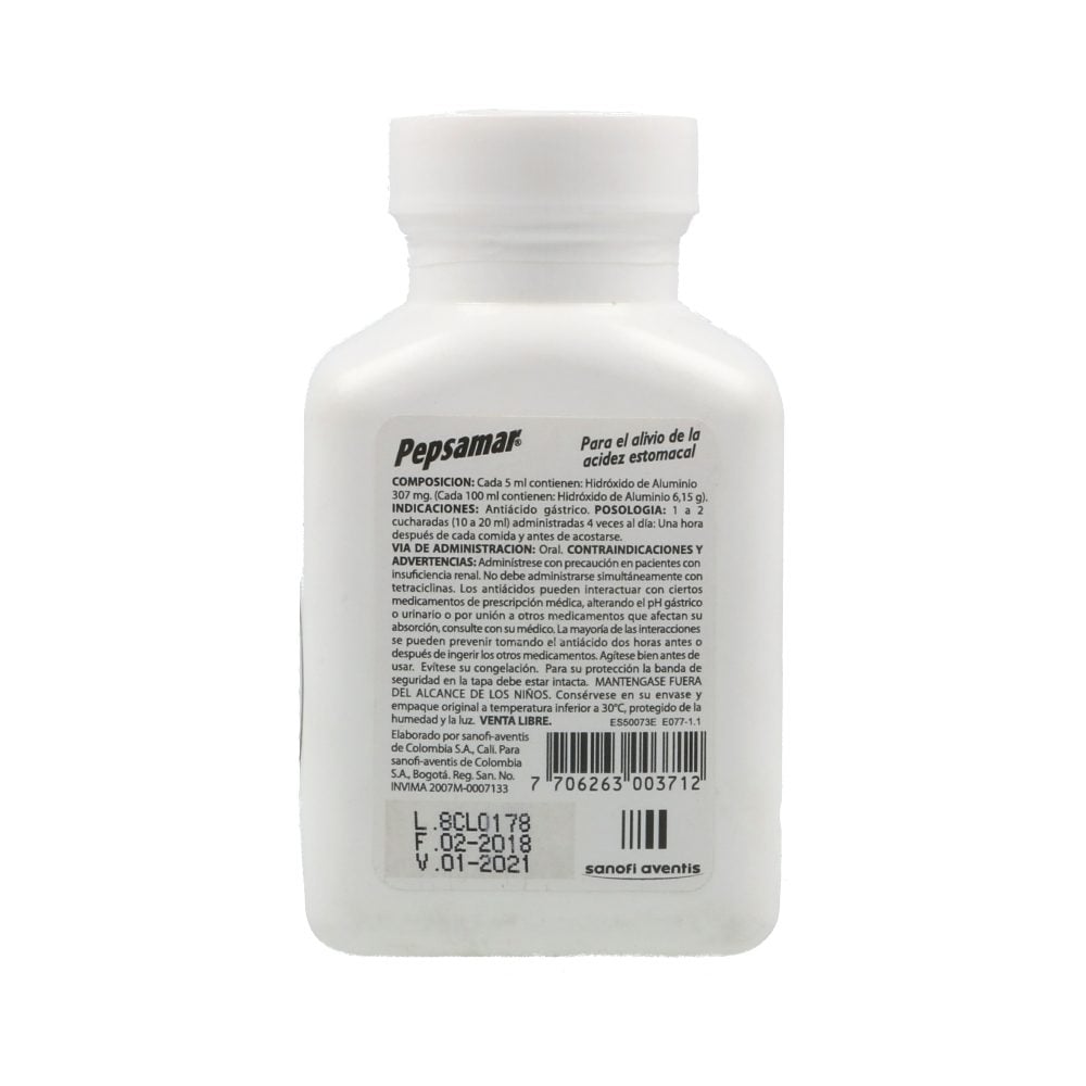 Pepsamar 6% Suspensión Oral Frasco X 150 mL | Los expertos en ahorro ...