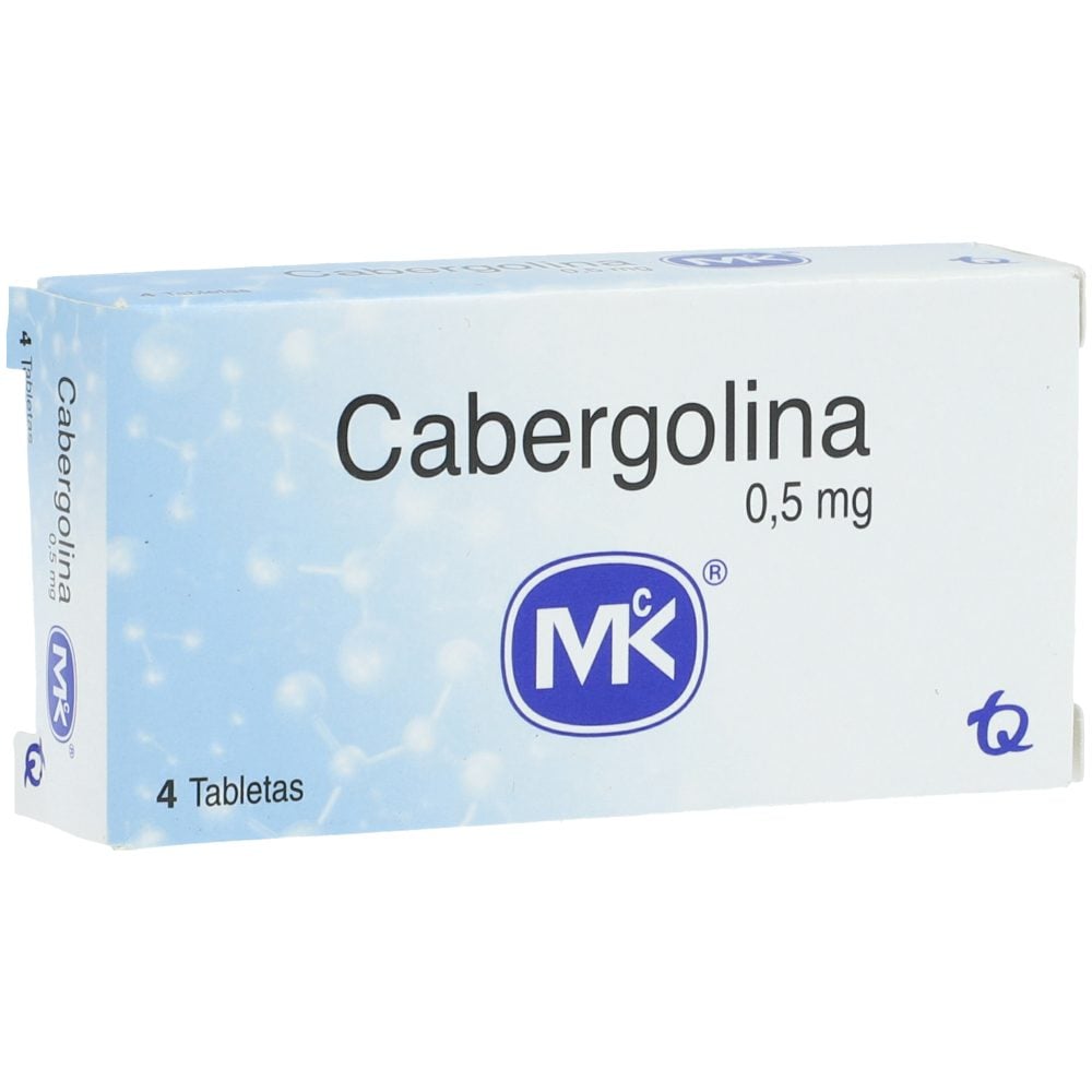 Cabergolina MK 0.5mg Caja x 4 Tabletas | Cruz Verde