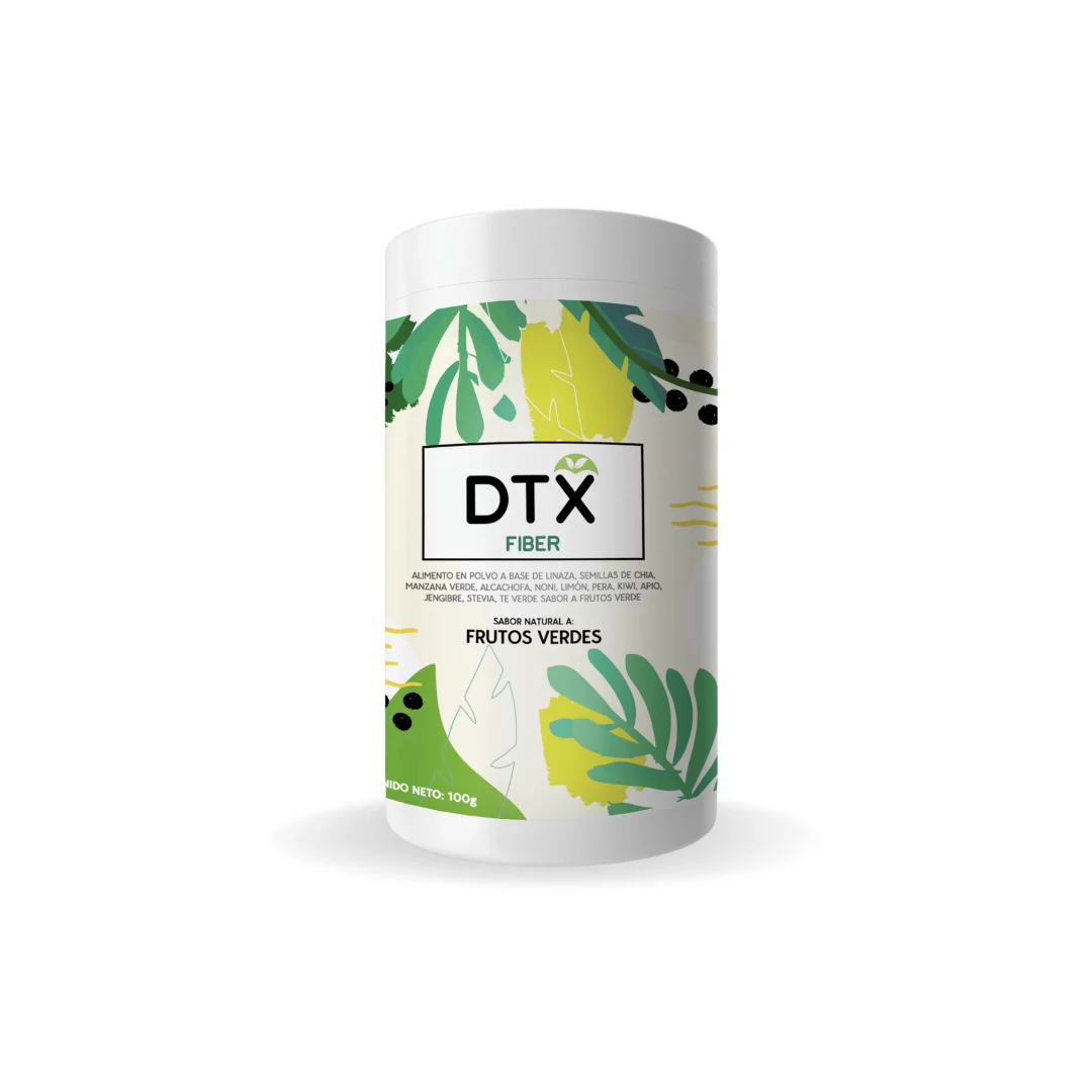 Dtx Fiber Alimento En Polvo Sabor A Frutos Verdes Frasco X 100G