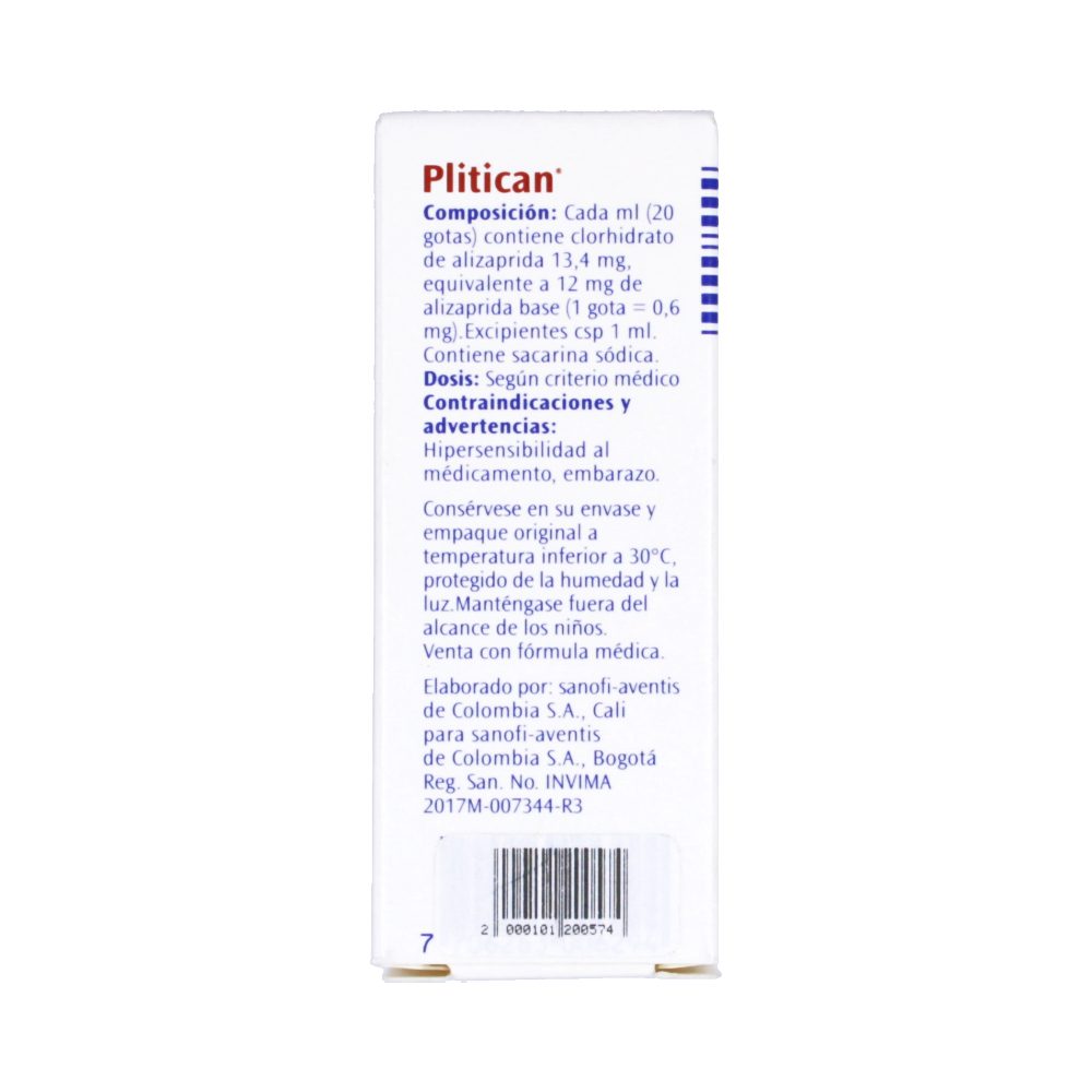Plitican Gotas Solución Oral 12Mg/mL Frasco X 15 mL | Los expertos en ...