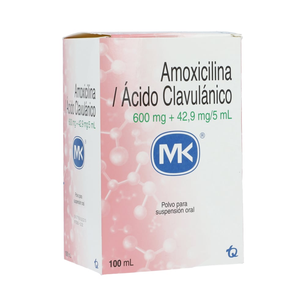Amoxicilina+Clavulanico Acido (600+42.9)mg/5ml Polvo Suspensión Oral ...