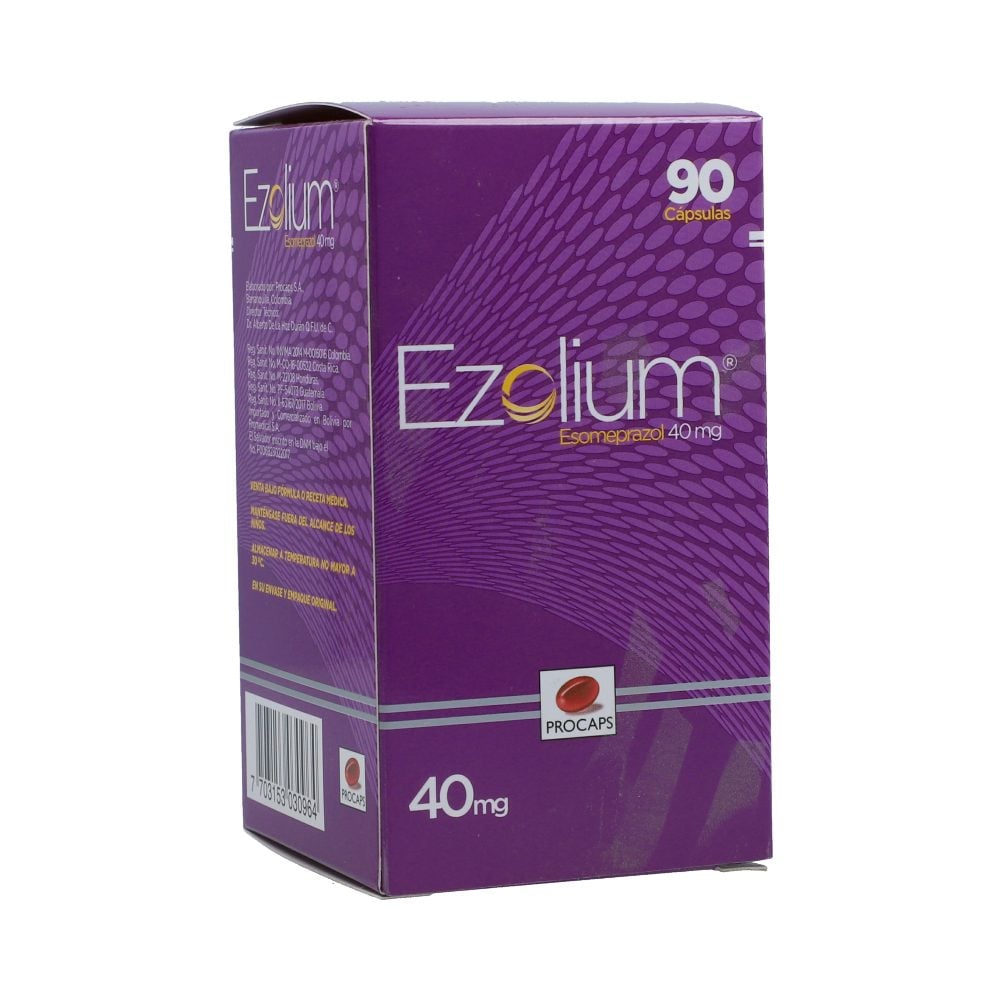 Ezolium 40 mg Cápsulas de Liberación Retardada | Cruz Verde