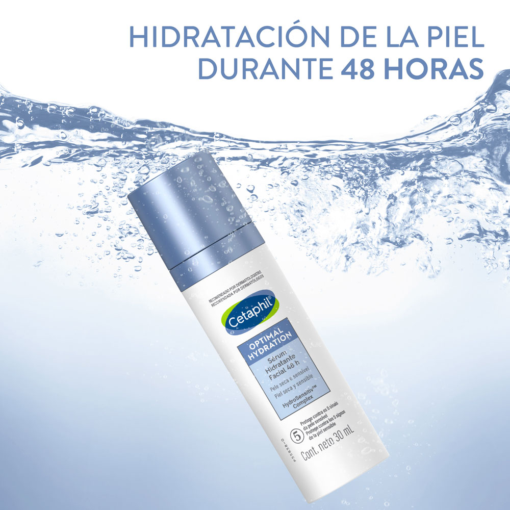 Serum Hidratante Facial Optimal Hydration Piel Seca Y Sensible 48H Cetaphil Frasco X 30mL | Los ...