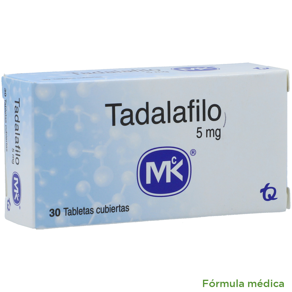 Tadalafilo 5 mg · 30 Tabletas Recubiertas