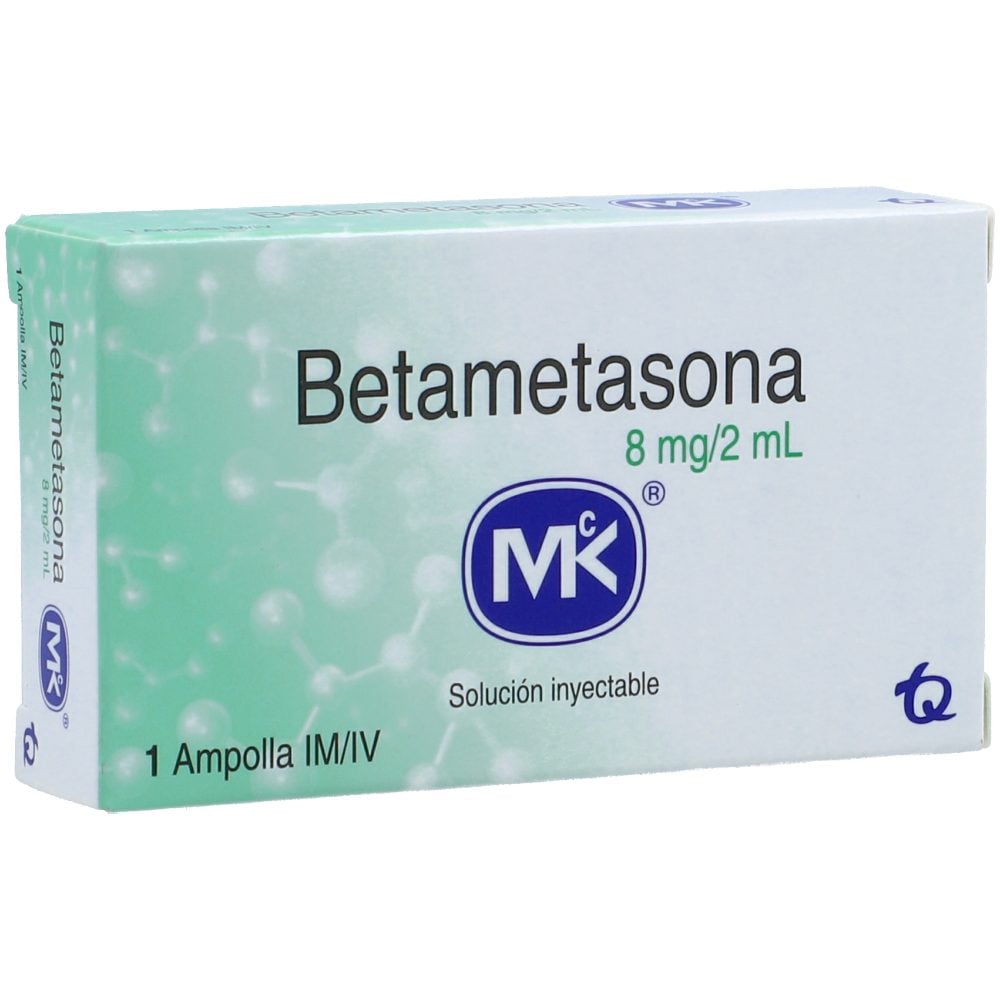 Betametasona Mk 8Mg/2mL Caja X 1 Ampolla Solución Inyectable | Los ...