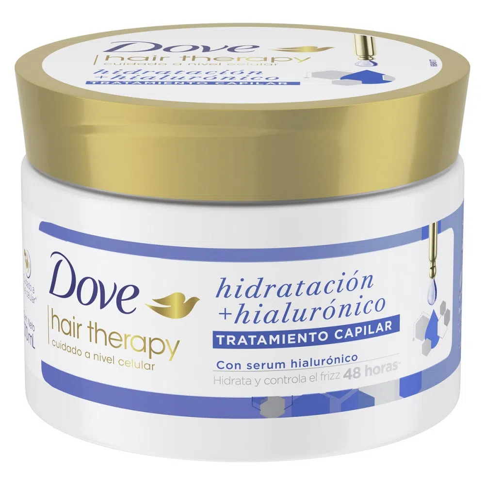 Hair Therapy Tratamiento Capilar Dove Con Serum Hialurónico Pote X ...