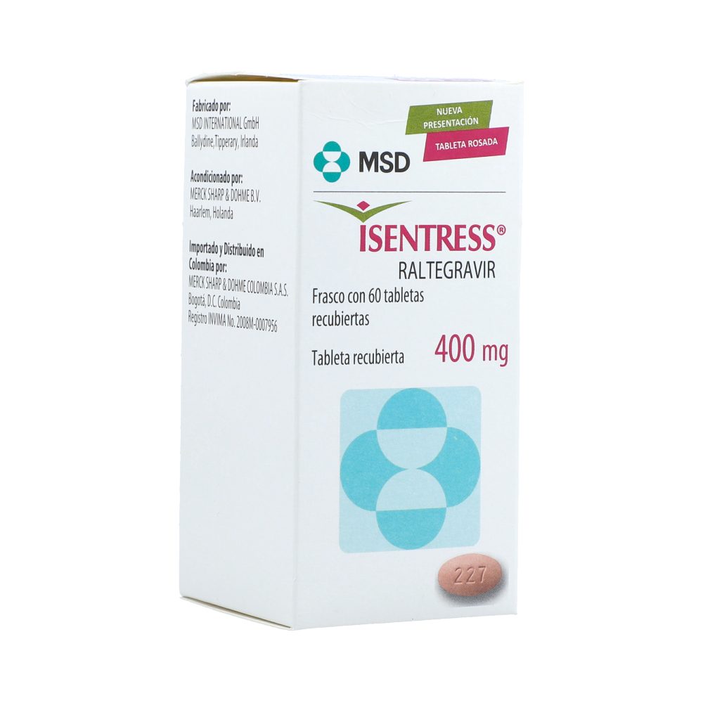 Isentress 400 Mg Frasco X 60 Tabletas Recubiertas | Los expertos en ...