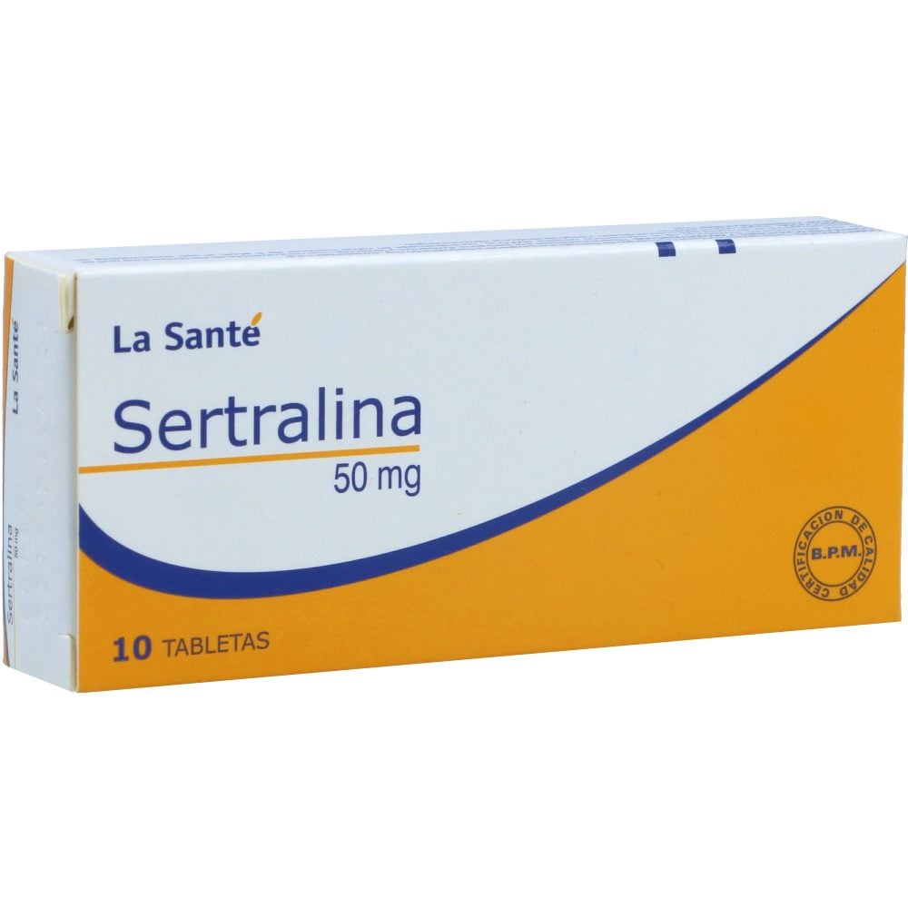 Sertralina Vía Oral Tabletas Con Cubierta Entérica 50Mg Caja X 10