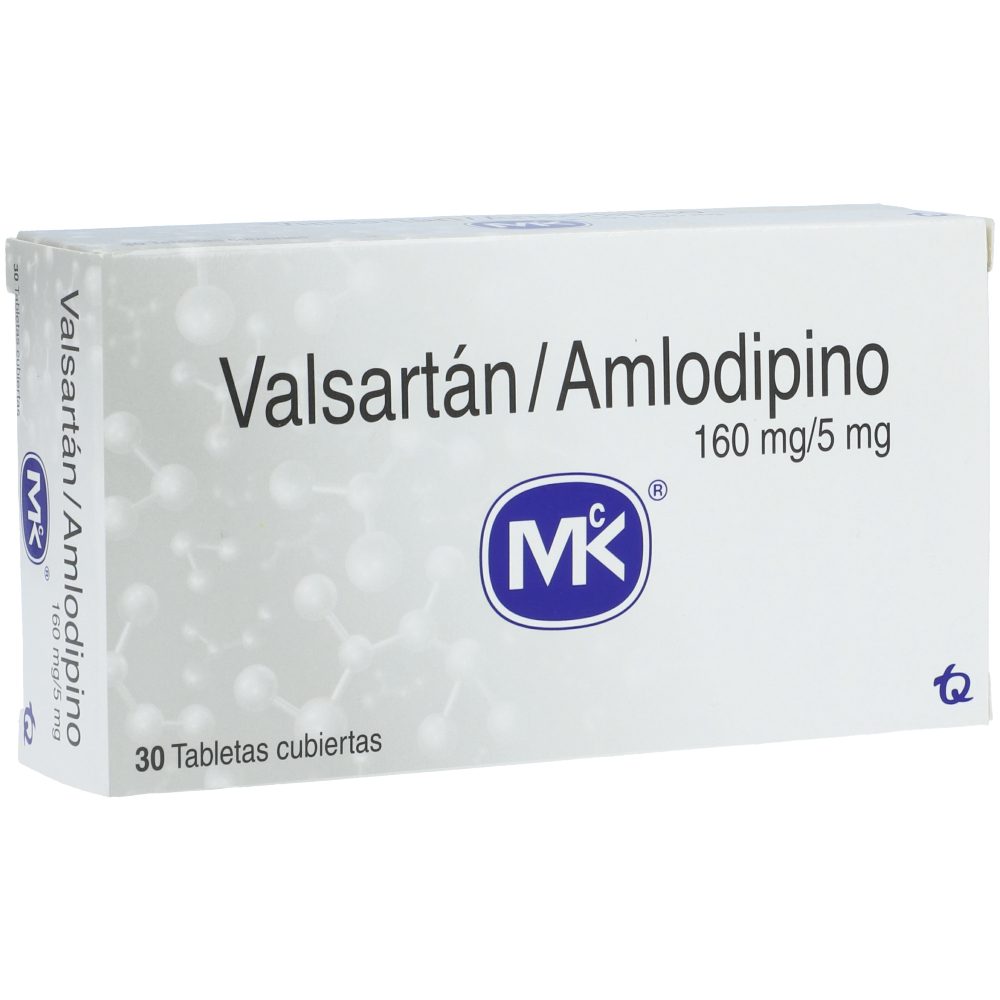 Valsartan+Amlodipino (5+160)Mg Tableta Recubierta Caja X 30 Mk | Cruz Verde