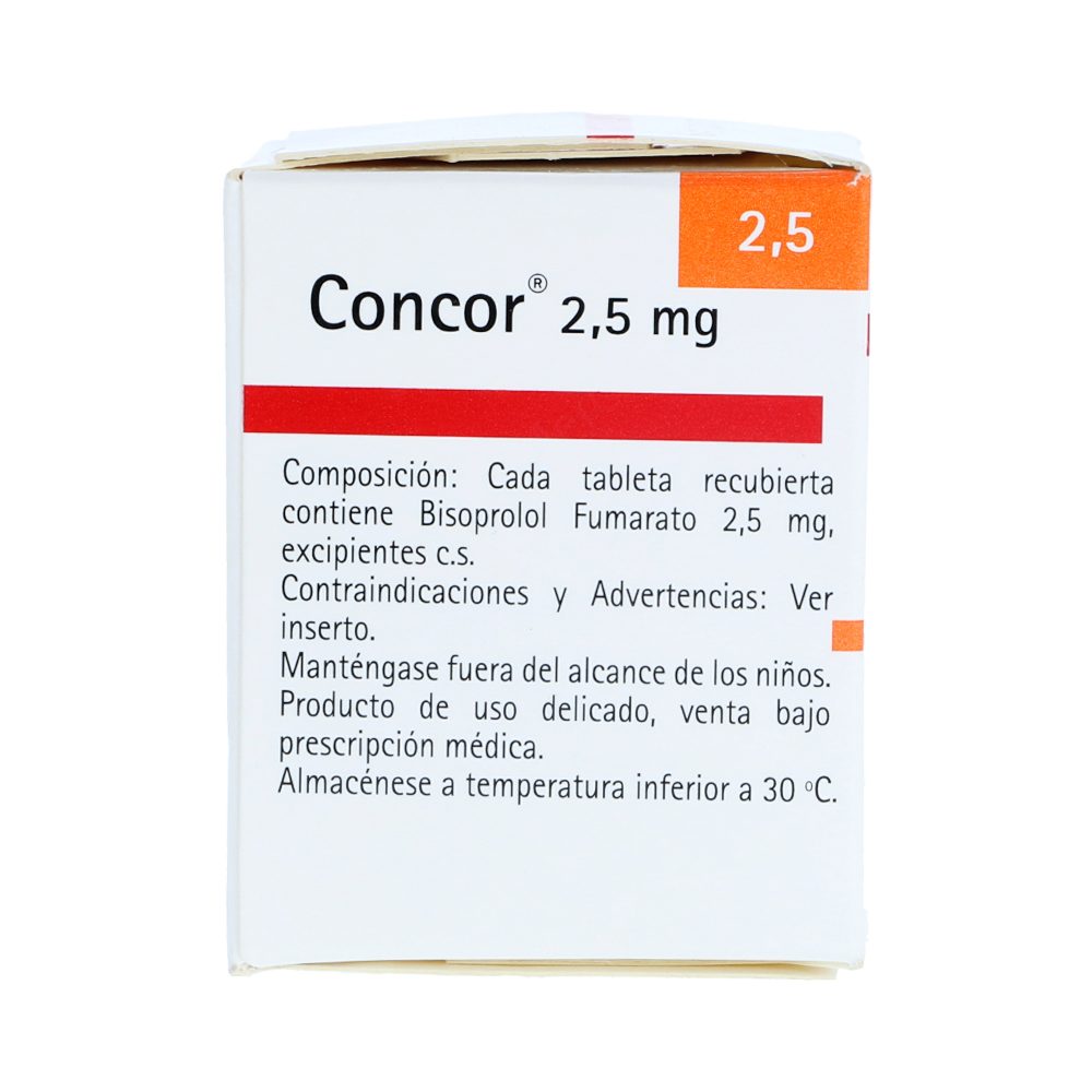 Concor 2.5Mg Tabletas Recubiertas Frasco X 30 | Los expertos en ahorro ...