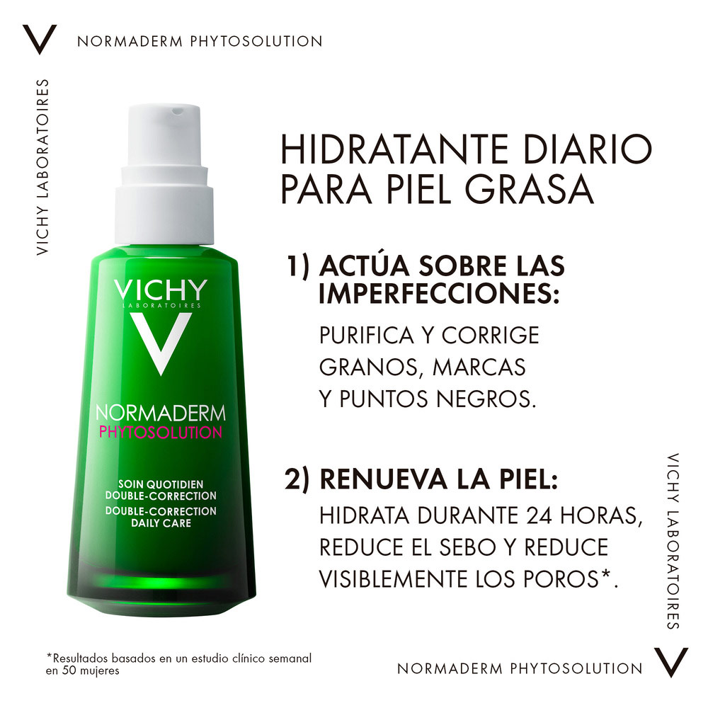 Normaderm Phytosolution Doble Corrección Uso Diario Vichy 50 mL | Los ...