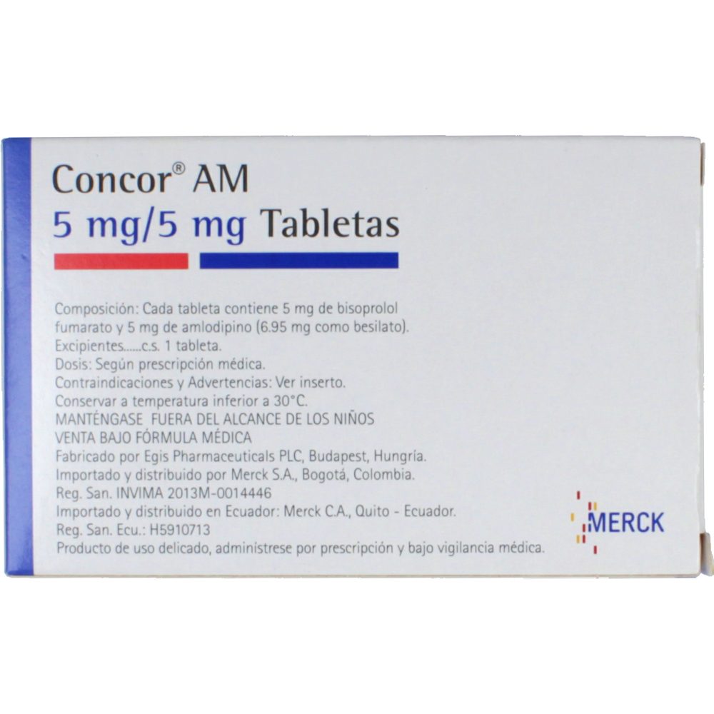 Concor AM Tabletas (5+5)Mg Caja X 30 | Los expertos en ahorro Cruz ...