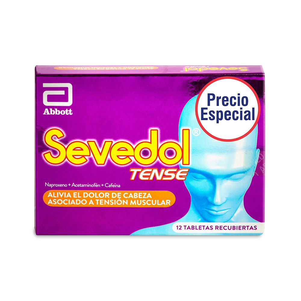 Promo Sevedol Tense Pague 10 Lleve 12 Tabletas Recubiertas X 1 Caja ...