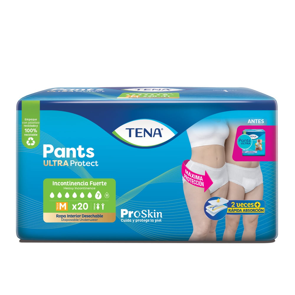 Pants Ultra Incontinencia Fuerte Medium (M) Paquete X 20 | Cruz Verde