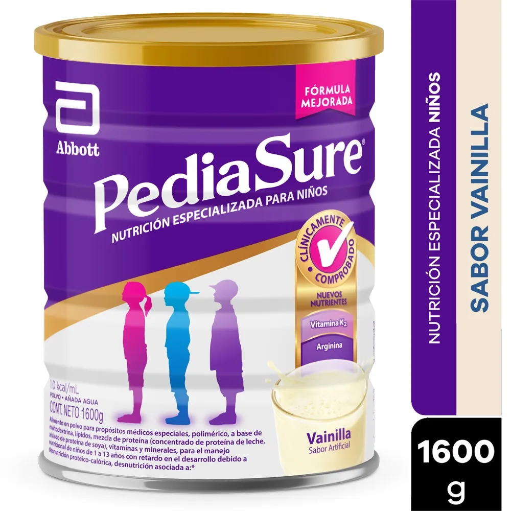 Pediasure 1.0Kcal/Ml Lata X 1600Gr Vainilla
