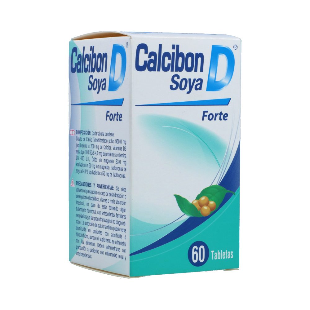 Calcibon D Tabletas Soya Forte Frasco X 60 | Cruz Verde