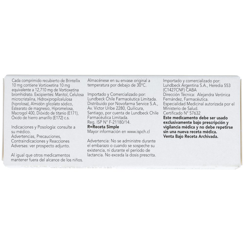 Brintellix Tabletas Recubiertas 10Mg Caja X 28 | Los expertos en ahorro Cruz Verde Colombia