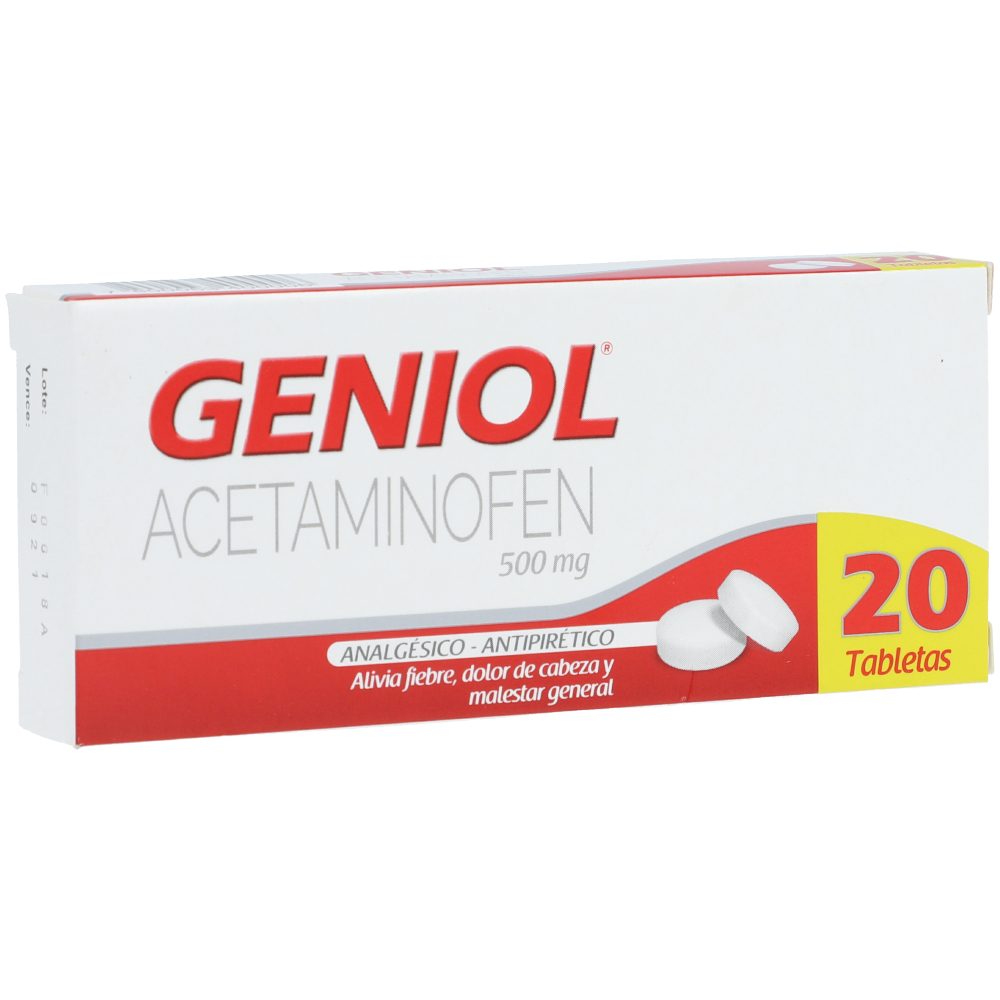Geniol Tabletas 500Mg Caja X 20 | Los expertos en ahorro Cruz Verde ...