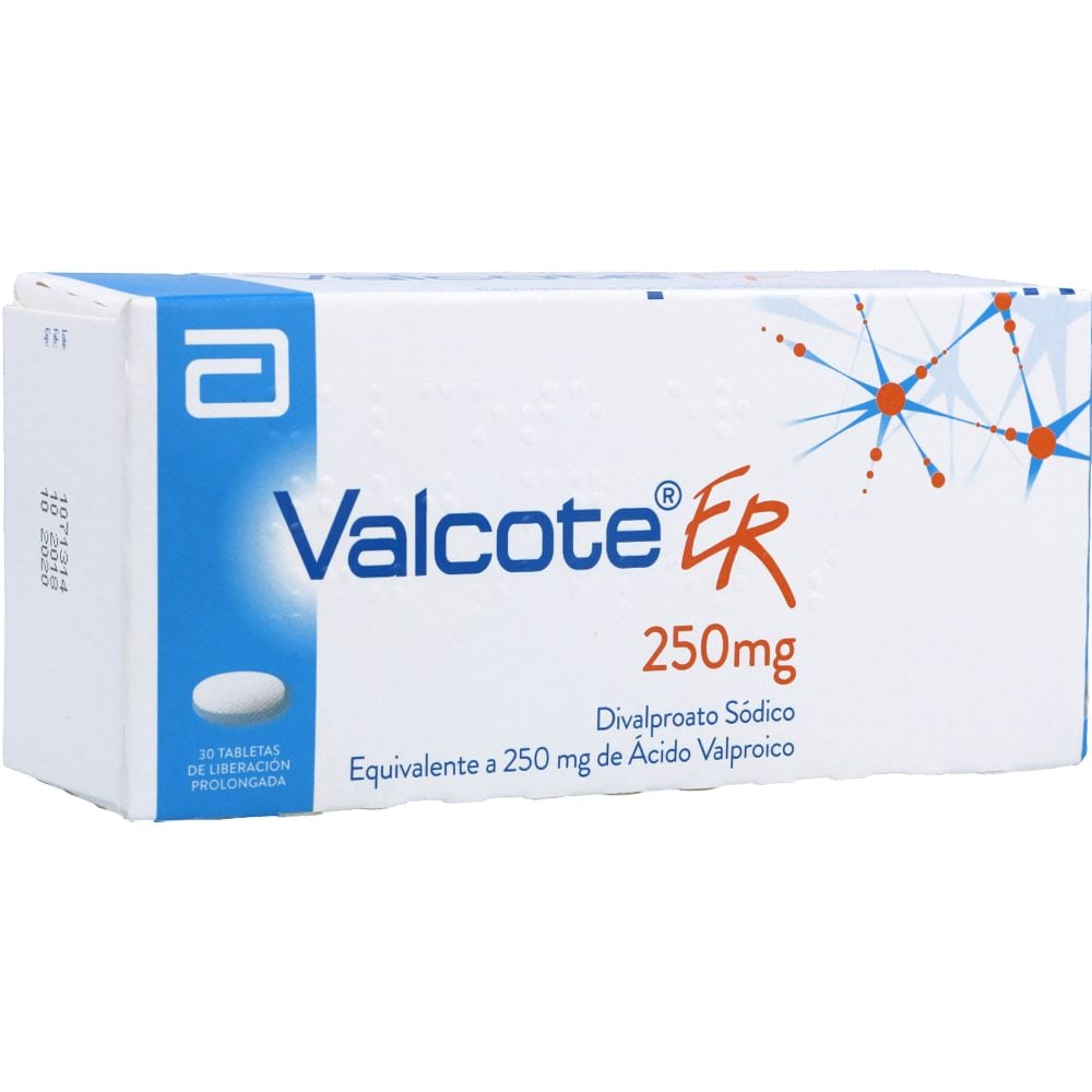 Valcote ER 250 Liberación Prolongada · 30 Tabletas
