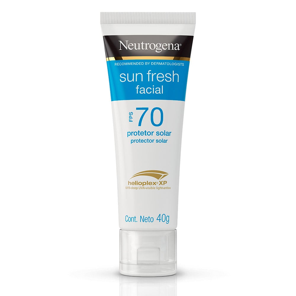 Protector Solar Neutrogena Sun Fresh Facial FPS70 | Cruz Verde