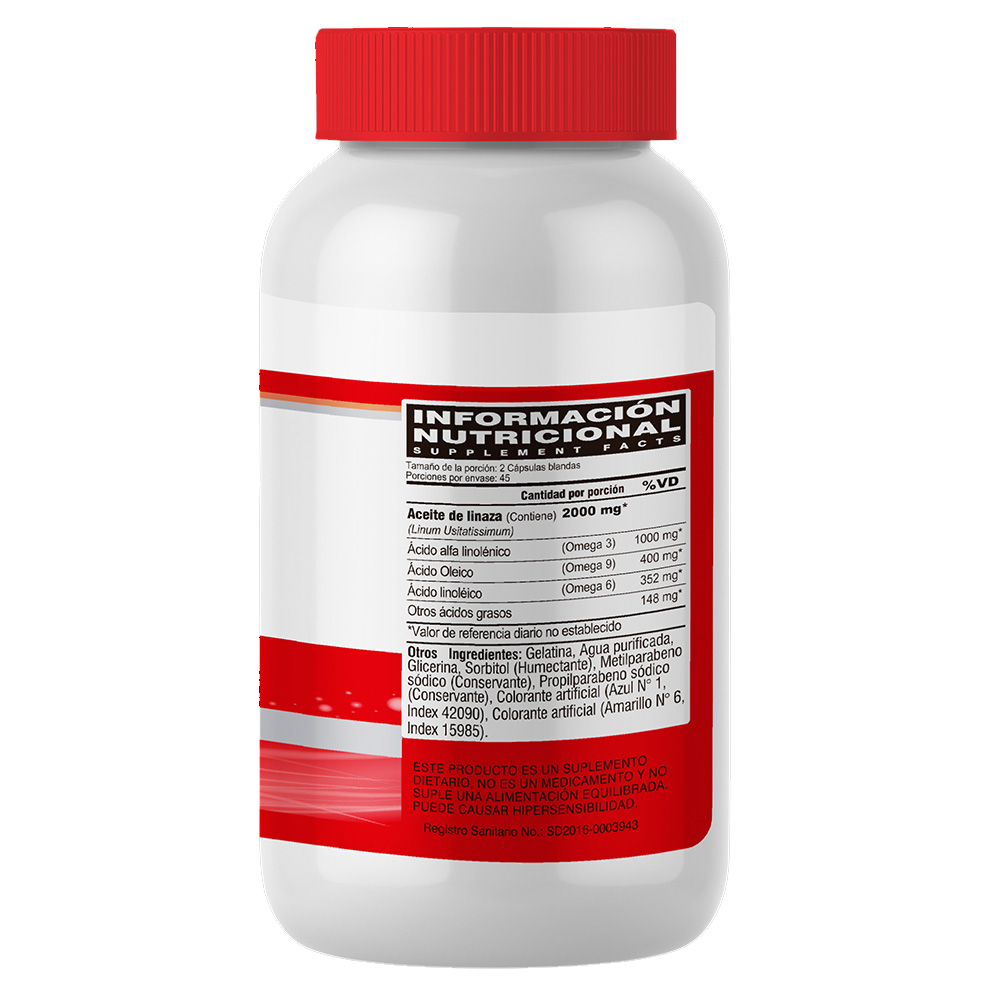 Omega 3 6 9 Aceite De Linaza Capsulas Blandas Frasco X 90 Los