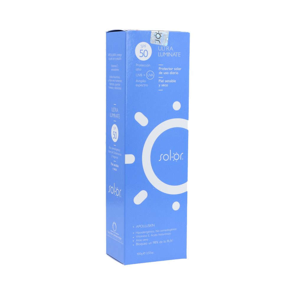 Sol-Or Protector Solar Ultra Iluminate Tubo X 100 G Piel Sensible Y ...