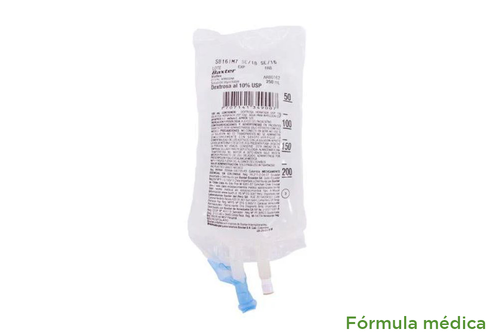 Dextrosa Usp O Glucosa 10% Solucion Inyectable Bolsa X 250Ml Baxter ...