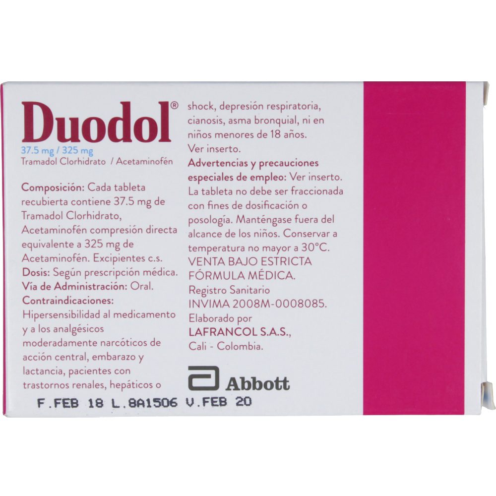 Duodol Caja X 10 Tabletas | Los expertos en ahorro Cruz Verde Colombia